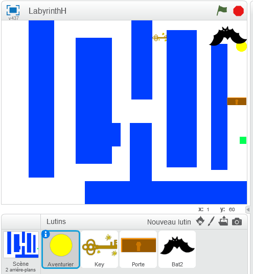 Tutoriel - Scratch : labyrinthe avancé - Voyageurs du numérique